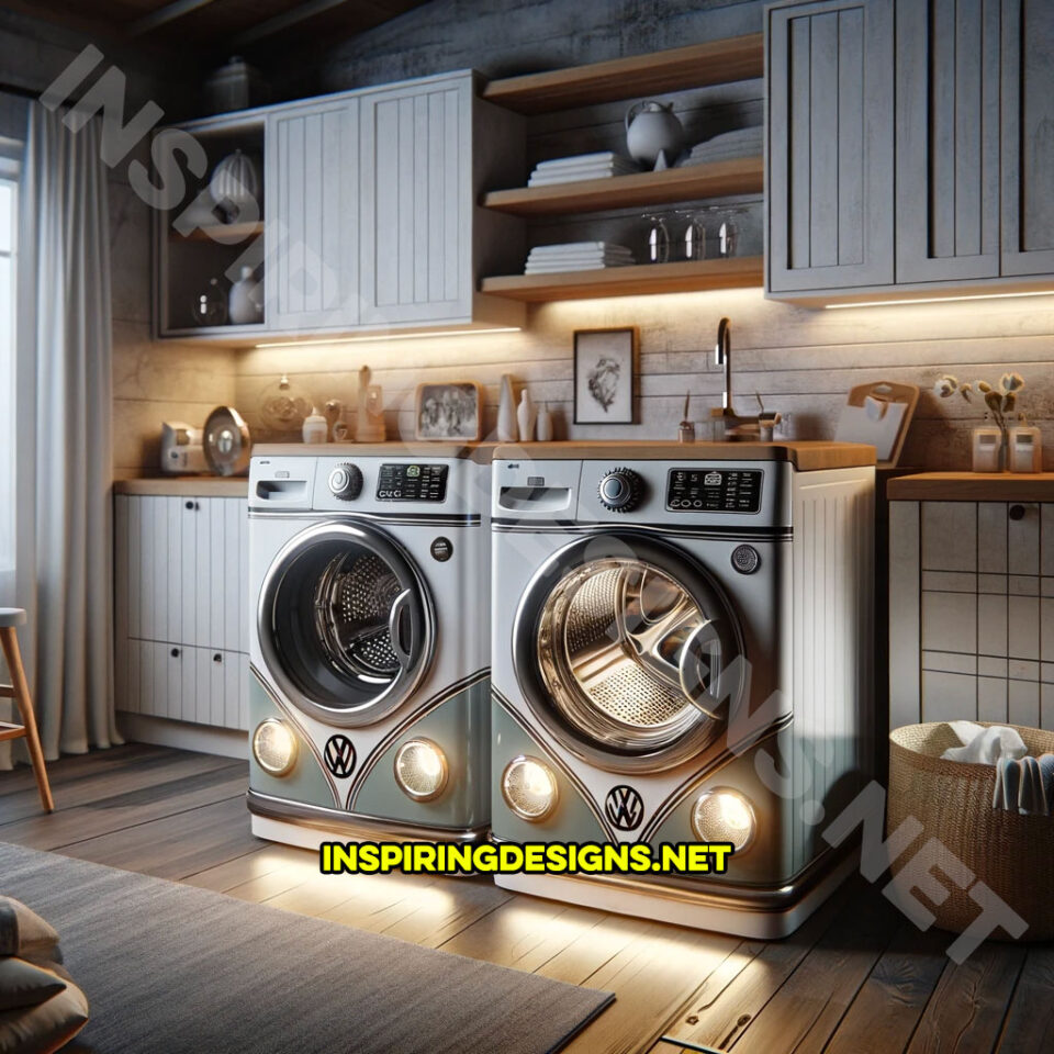 These Volkswagen Bus Washer and Dryer Sets Will Have You Spinning Back ...