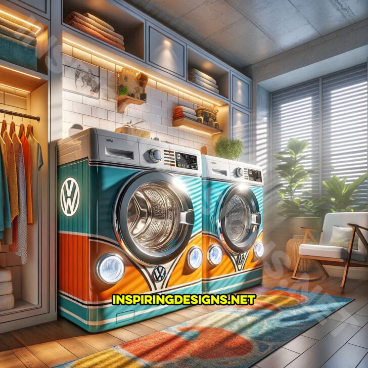 These Volkswagen Bus Washer and Dryer Sets Will Have You Spinning Back ...