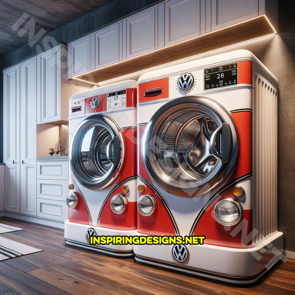 These Volkswagen Bus Washer and Dryer Sets Will Have You Spinning Back ...