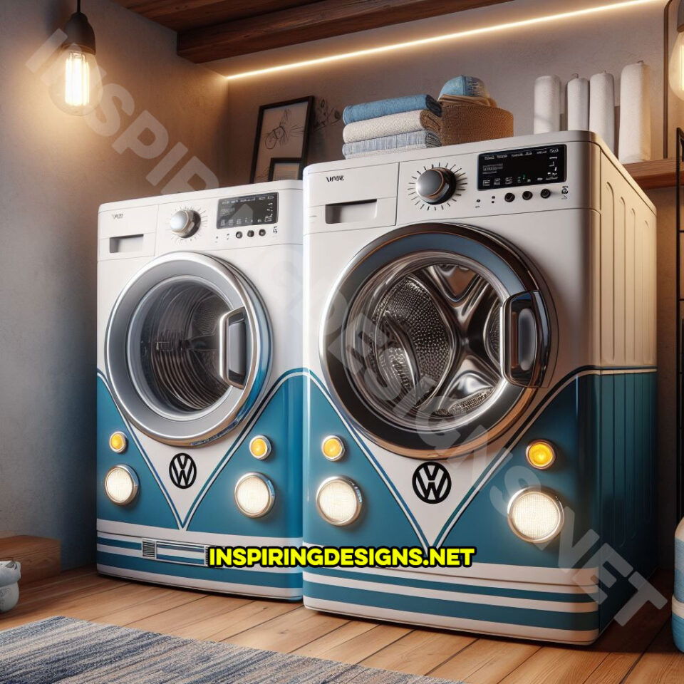 These Volkswagen Bus Washer and Dryer Sets Will Have You Spinning Back ...