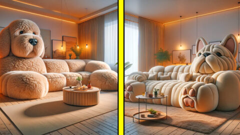 These Realistic Dog Shaped Sofas Let You Snuggle Up with Your Favorite ...