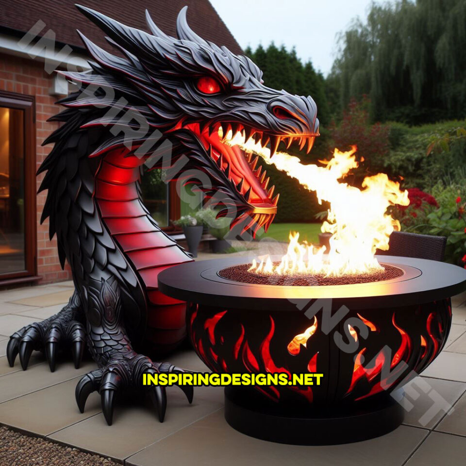 These Dragon Patio Fire Tables Will Light Up Your Evenings with a ...