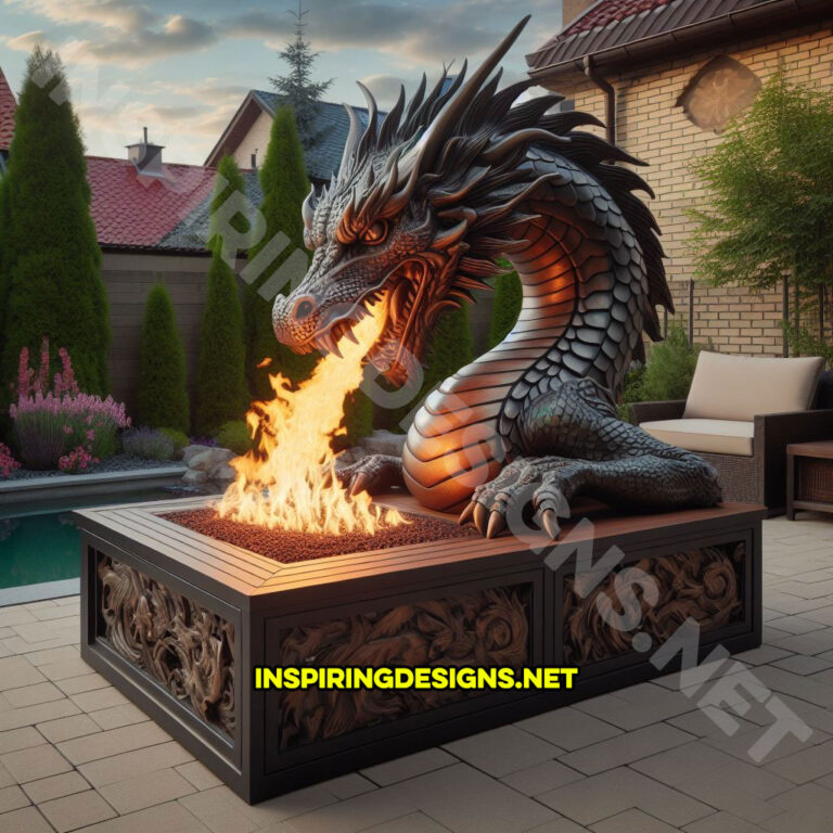These Dragon Patio Fire Tables Will Light Up Your Evenings with a ...