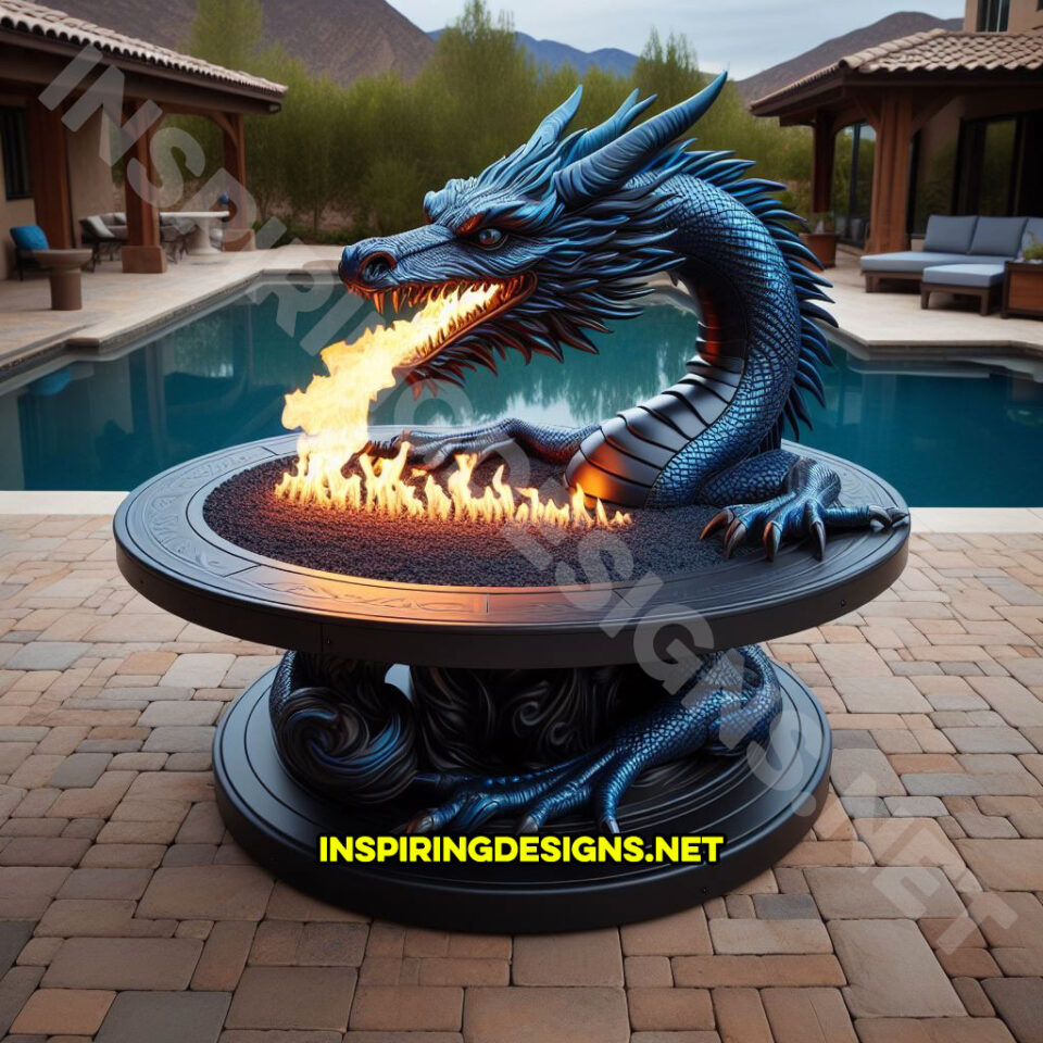 These Dragon Patio Fire Tables Will Light Up Your Evenings with a ...