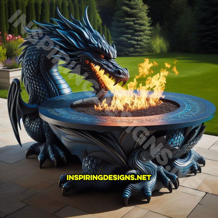 These Dragon Patio Fire Tables Will Light Up Your Evenings with a ...