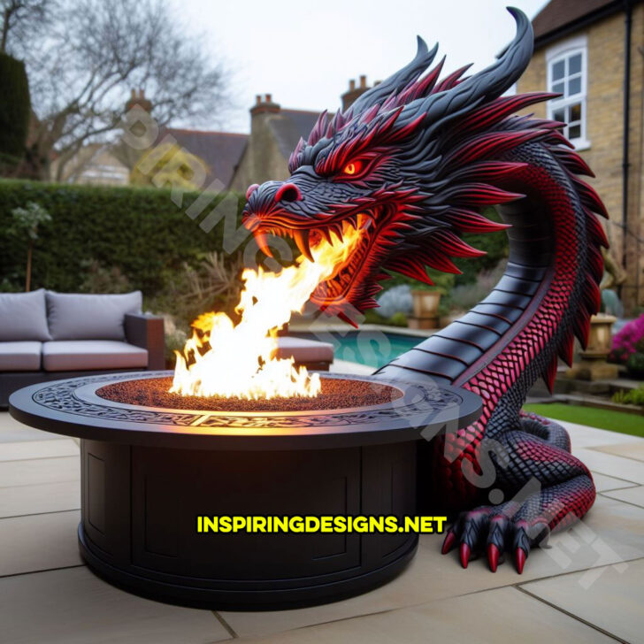 These Dragon Patio Fire Tables Will Light Up Your Evenings with a ...