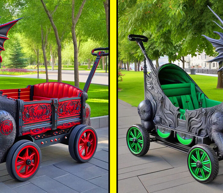 These Dragon Wagons Make Every Park Stroll a Mythical Adventure ...