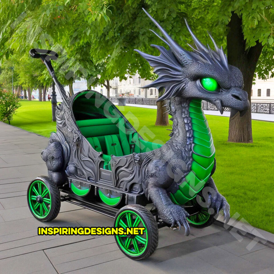 These Dragon Wagons Make Every Park Stroll a Mythical Adventure