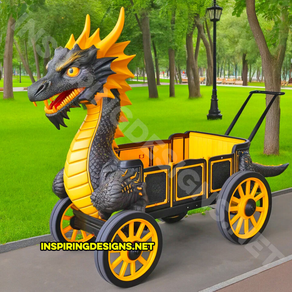 These Dragon Wagons Make Every Park Stroll a Mythical Adventure
