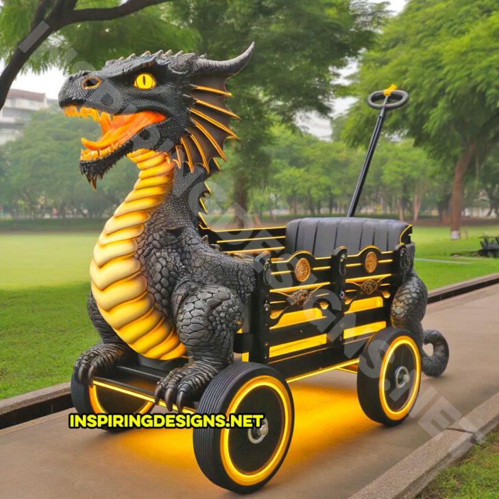 These Dragon Wagons Make Every Park Stroll a Mythical Adventure