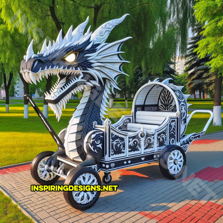 These Dragon Wagons Make Every Park Stroll a Mythical Adventure