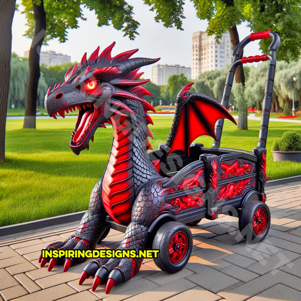 These Dragon Wagons Make Every Park Stroll a Mythical Adventure