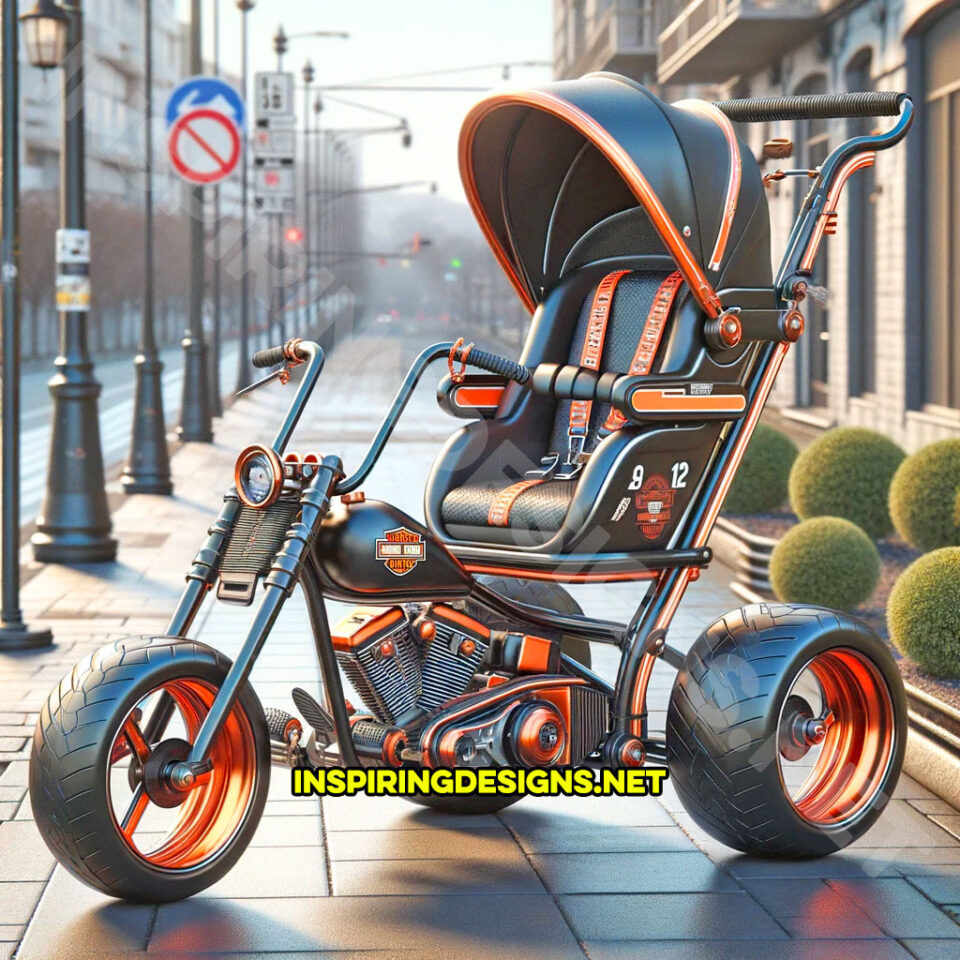 These Harley Strollers Are Must For Biker Parents