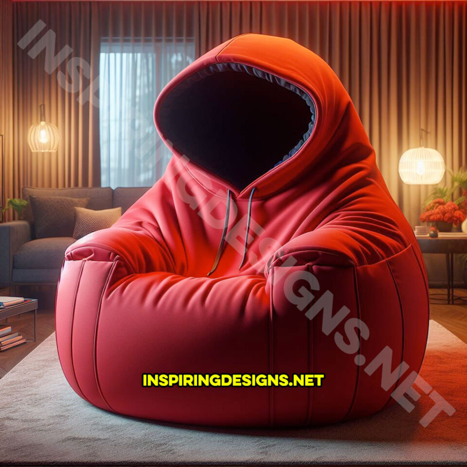 These Hoodie Shaped Bean Bag Chairs Are The Ultimate Gaming Lounger