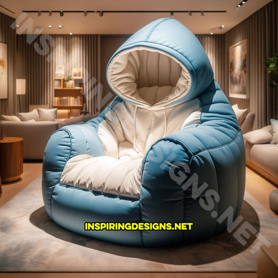 These Hoodie Shaped Bean Bag Chairs Are The Ultimate Gaming Lounger