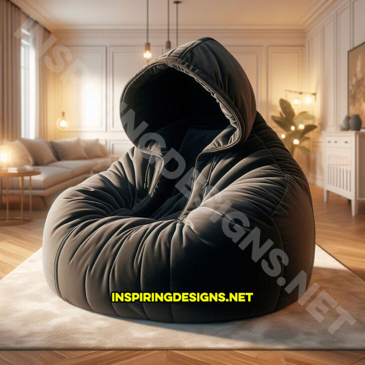 These Hoodie Shaped Bean Bag Chairs Are The Ultimate Gaming Lounger