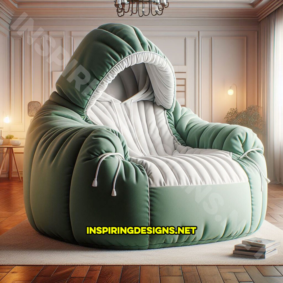 These Hoodie Shaped Bean Bag Chairs Are The Ultimate Gaming Lounger
