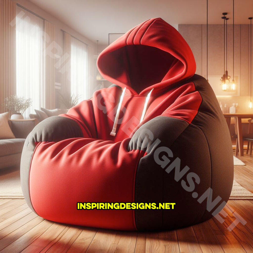 These Hoodie Shaped Bean Bag Chairs Are The Ultimate Gaming Lounger