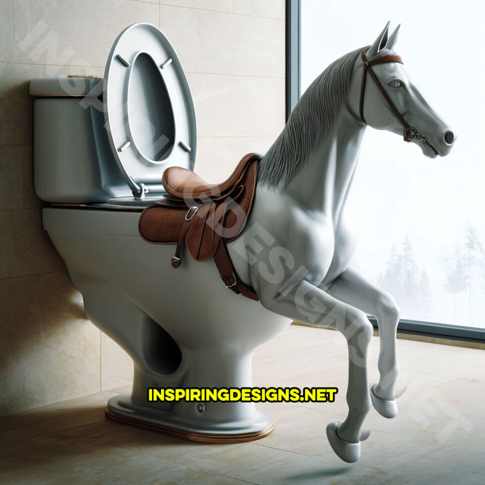 These Horse Toilets Are Trotting into Trendy Farmhouse Bathrooms Everywhere