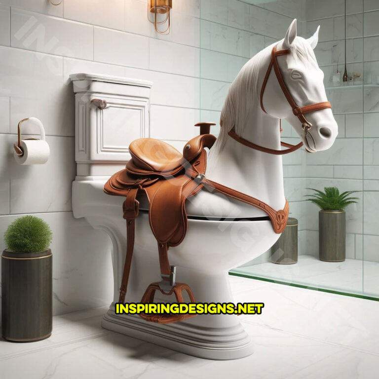 These Horse Toilets Are Trotting into Trendy Farmhouse Bathrooms Everywhere