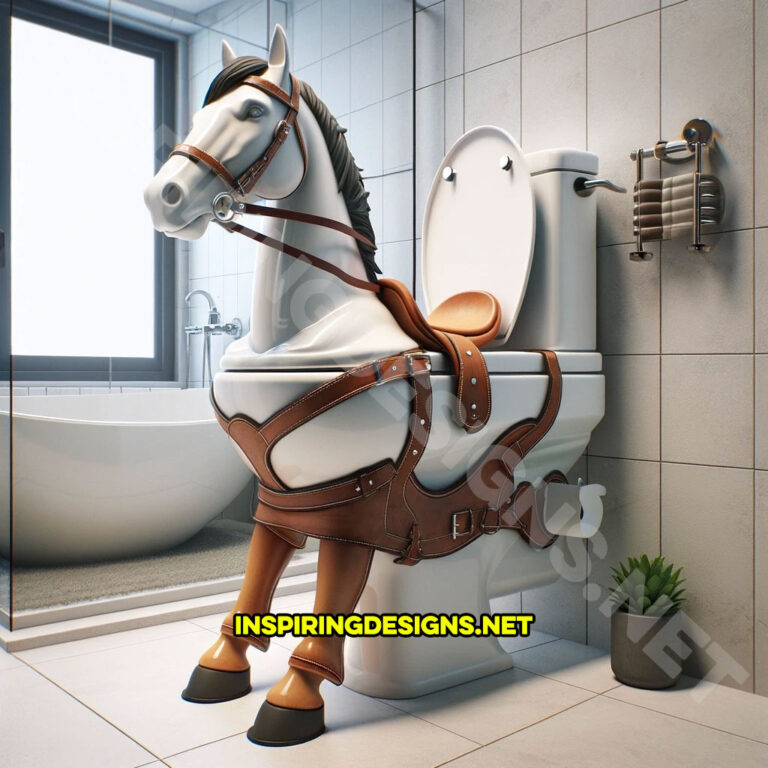 These Horse Toilets Are Trotting into Trendy Farmhouse Bathrooms Everywhere