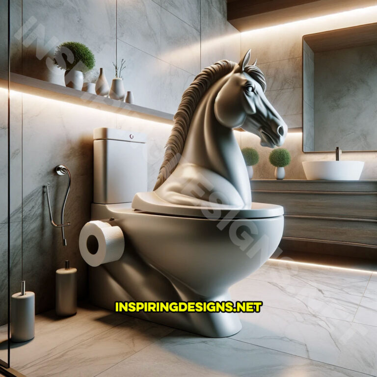 These Horse Toilets Are Trotting into Trendy Farmhouse Bathrooms Everywhere