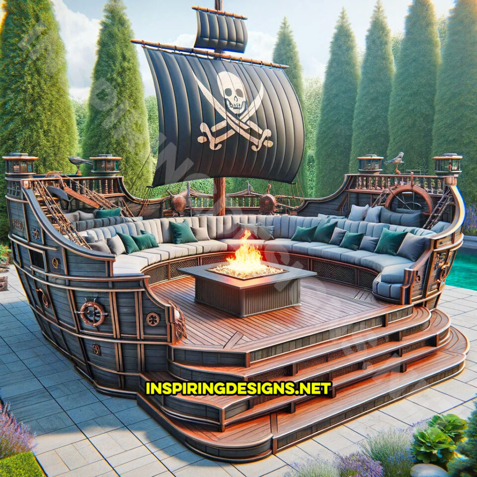 These Pirate Ship Patio Conversation Sofas Make Catching Up with ...