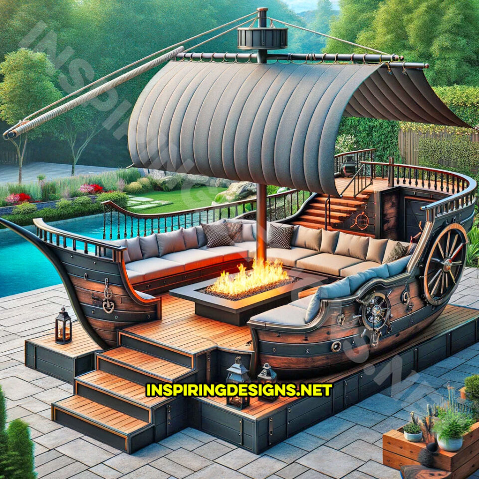 These Pirate Ship Patio Conversation Sofas Make Catching Up with ...