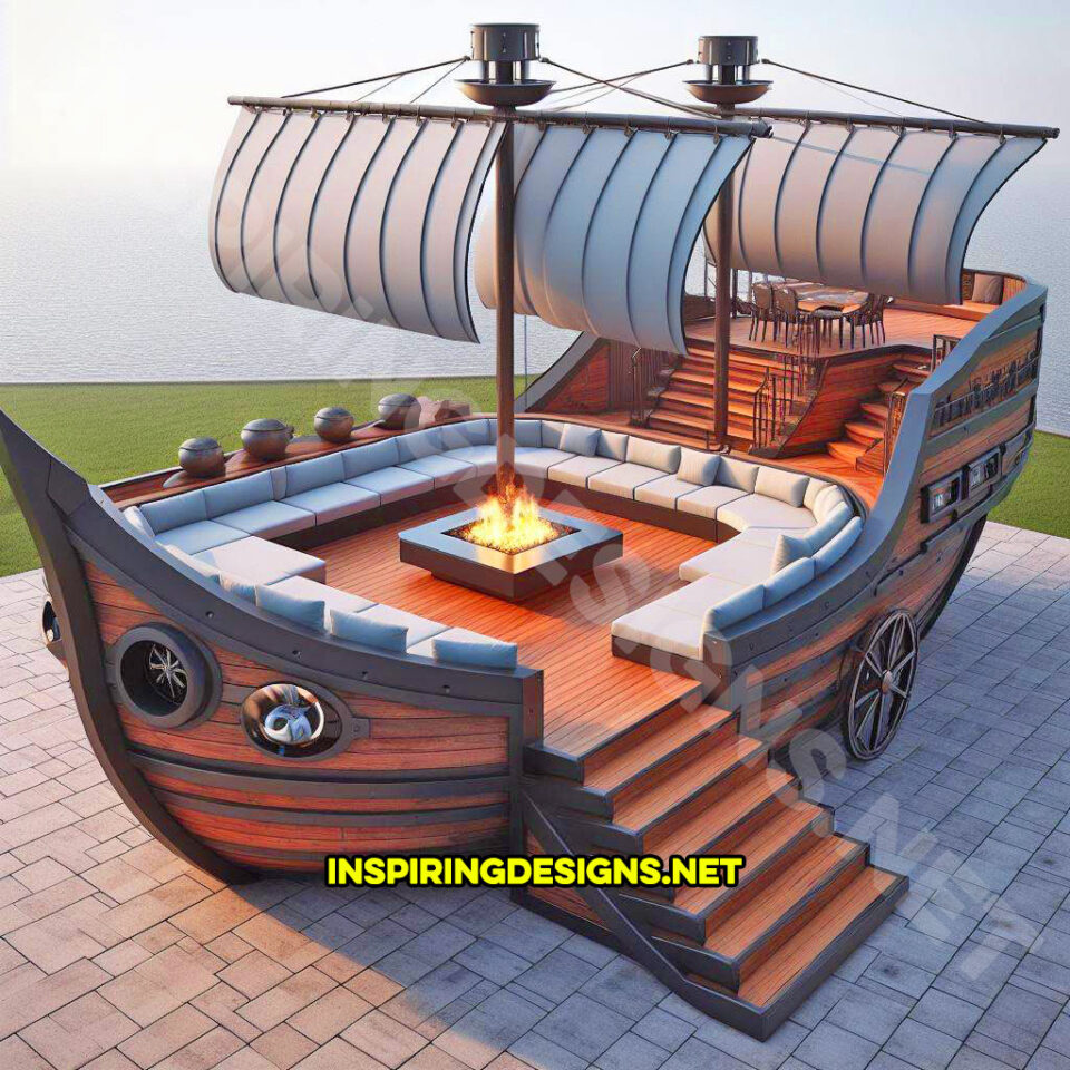 These Pirate Ship Patio Conversation Sofas Make Catching Up with ...