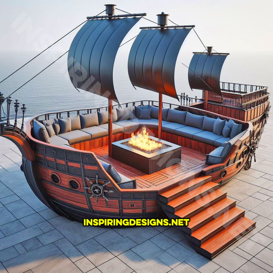 These Pirate Ship Patio Conversation Sofas Make Catching Up with ...