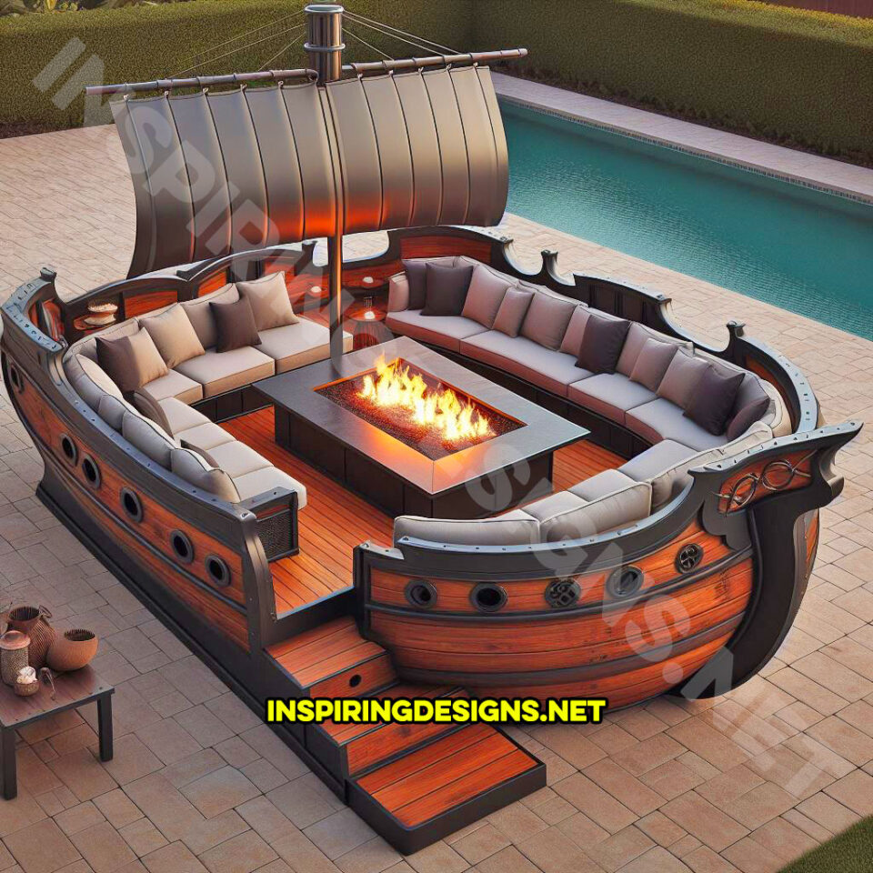 These Pirate Ship Patio Conversation Sofas Make Catching Up with ...