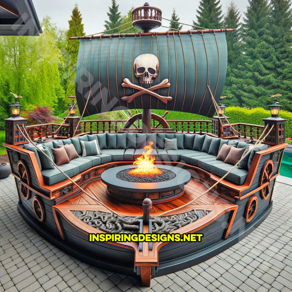 These Pirate Ship Patio Conversation Sofas Make Catching Up with ...
