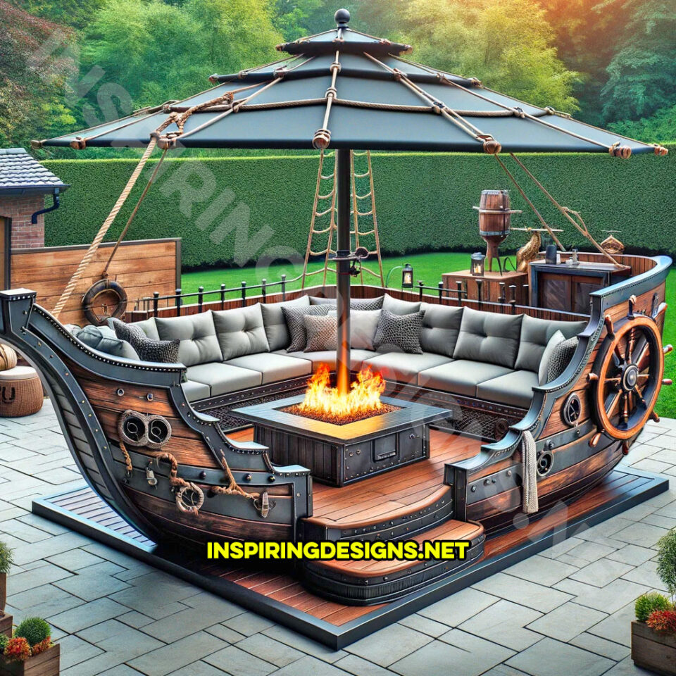 These Pirate Ship Patio Conversation Sofas Make Catching Up with ...