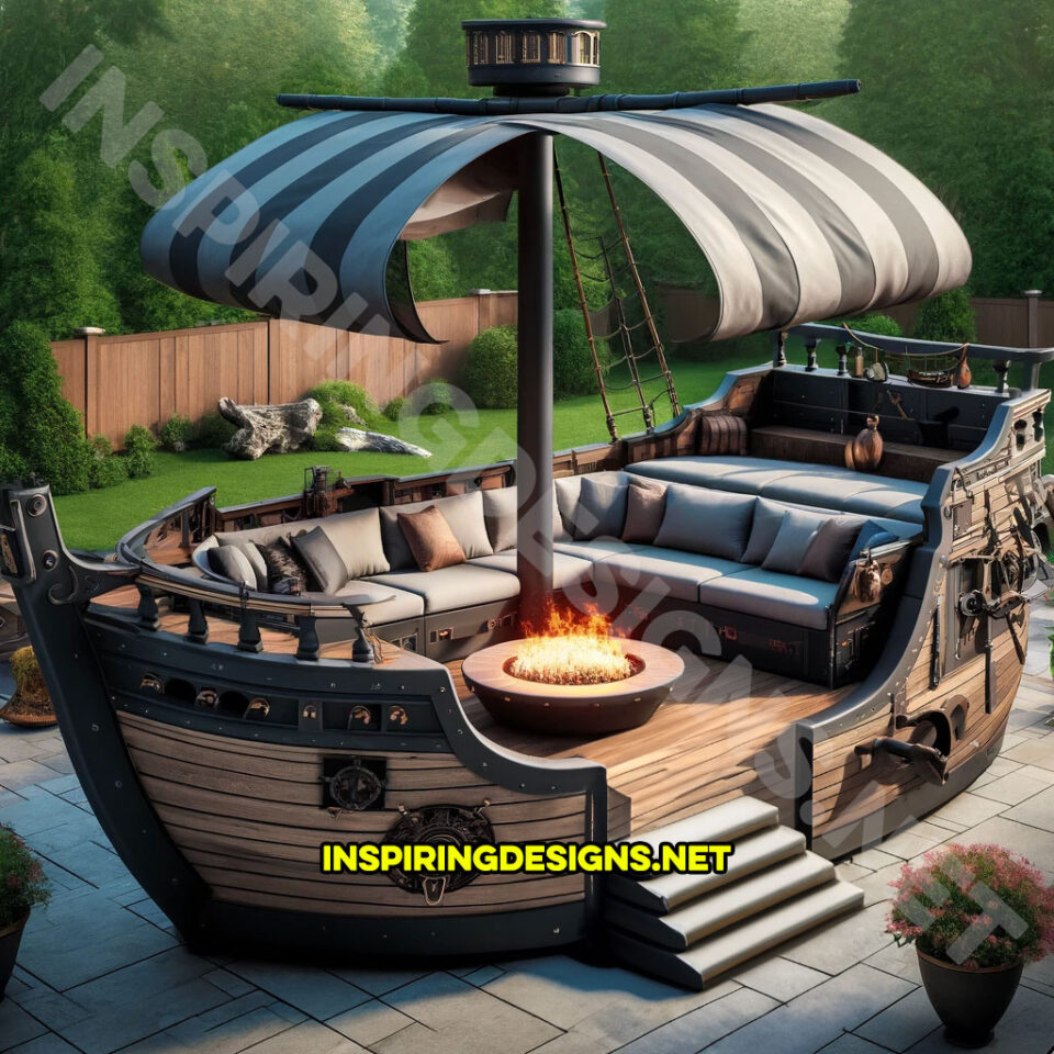 These Pirate Ship Patio Conversation Sofas Make Catching Up with ...