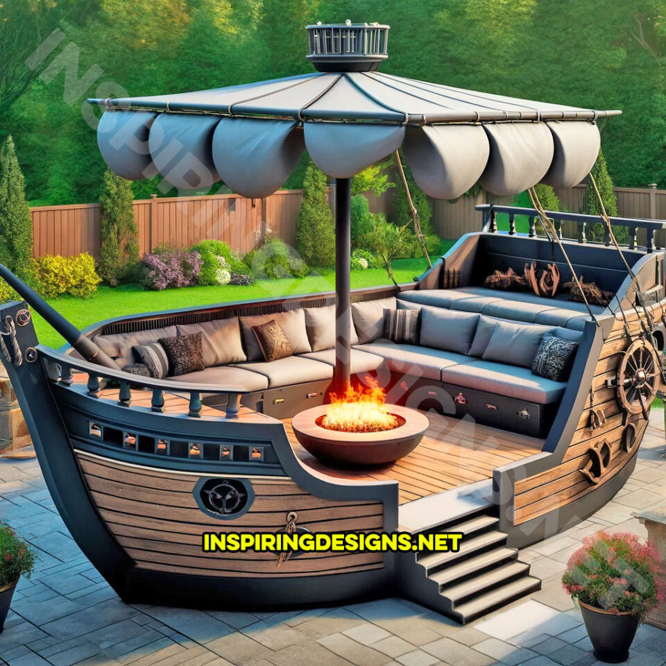 These Pirate Ship Patio Conversation Sofas Make Catching Up with ...
