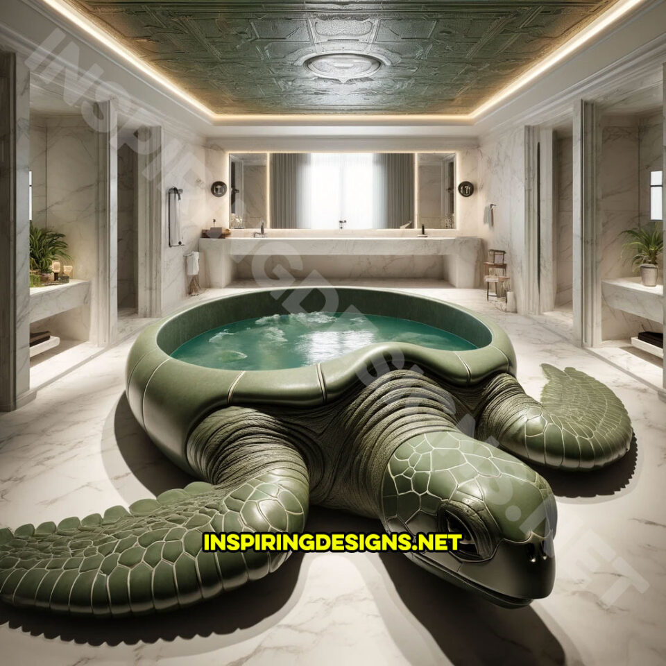 These Turtle Bathtubs Will Shell-Shock Your Bathroom Design!