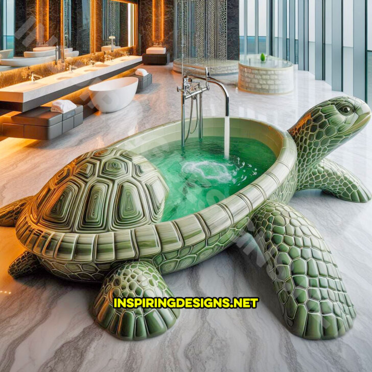 These Turtle Bathtubs Will Shell-Shock Your Bathroom Design!