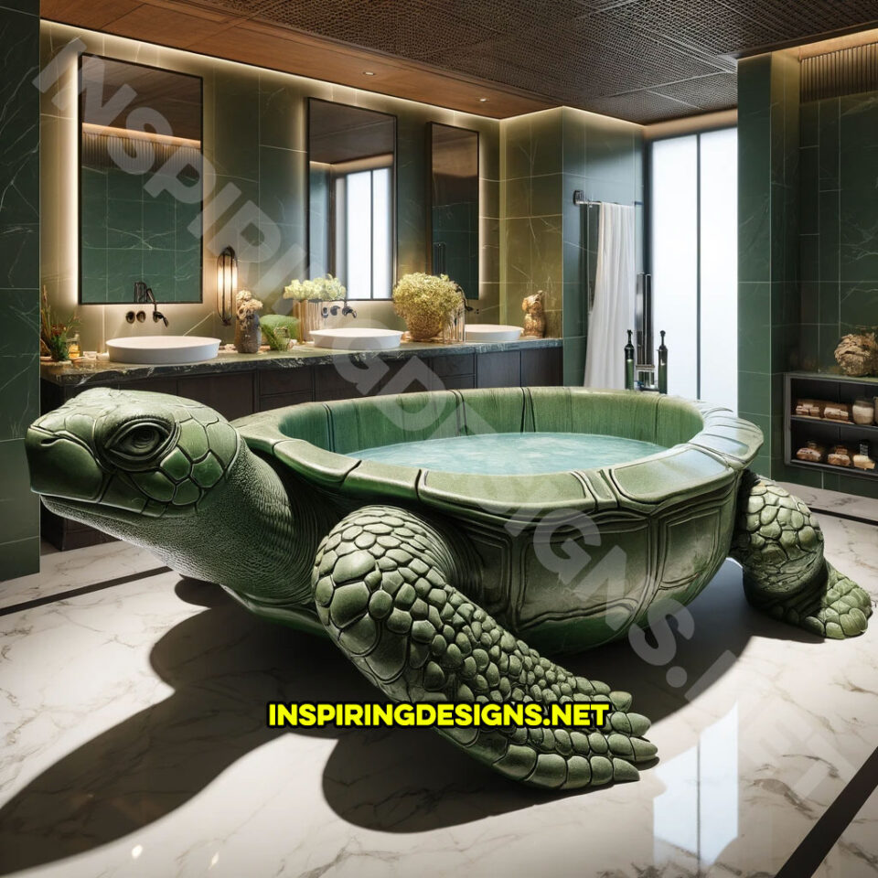 These Turtle Bathtubs Will Shell-Shock Your Bathroom Design!