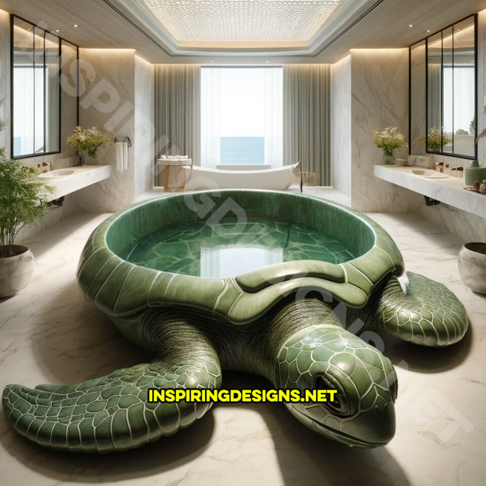 These Turtle Bathtubs Will Shell-Shock Your Bathroom Design!