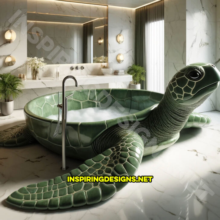 These Turtle Bathtubs Will Shell-Shock Your Bathroom Design!