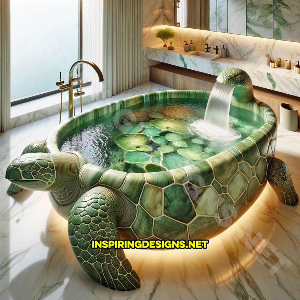 These Turtle Bathtubs Will Shell-Shock Your Bathroom Design!