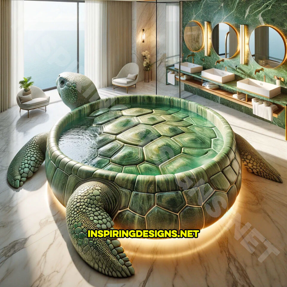 These Turtle Bathtubs Will Shell-Shock Your Bathroom Design!