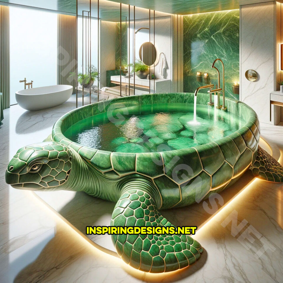 These Turtle Bathtubs Will Shell-Shock Your Bathroom Design!