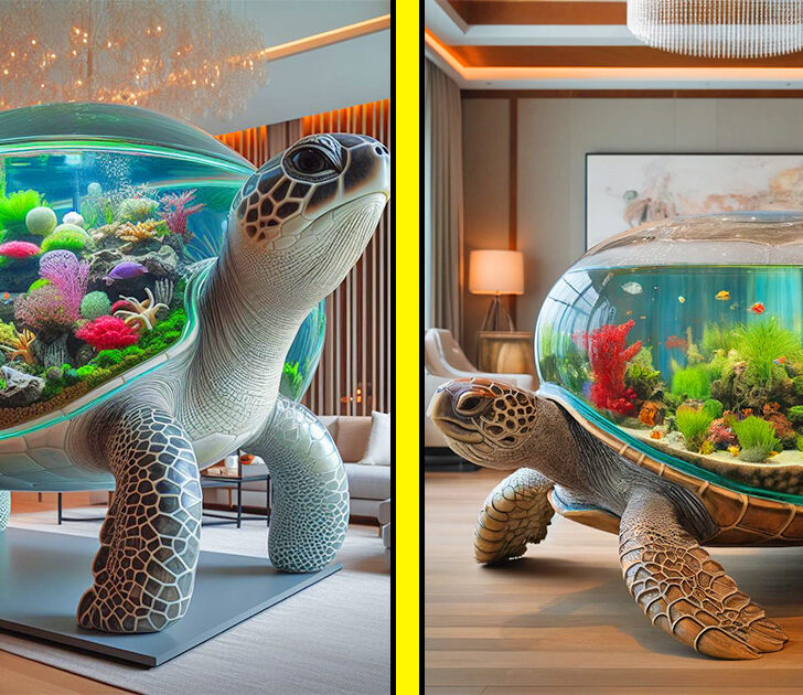 These Turtle Shaped Aquariums Are a Fusion of Art and Aquatic Life ...