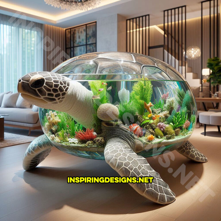 These Turtle Shaped Aquariums Are a Fusion of Art and Aquatic Life
