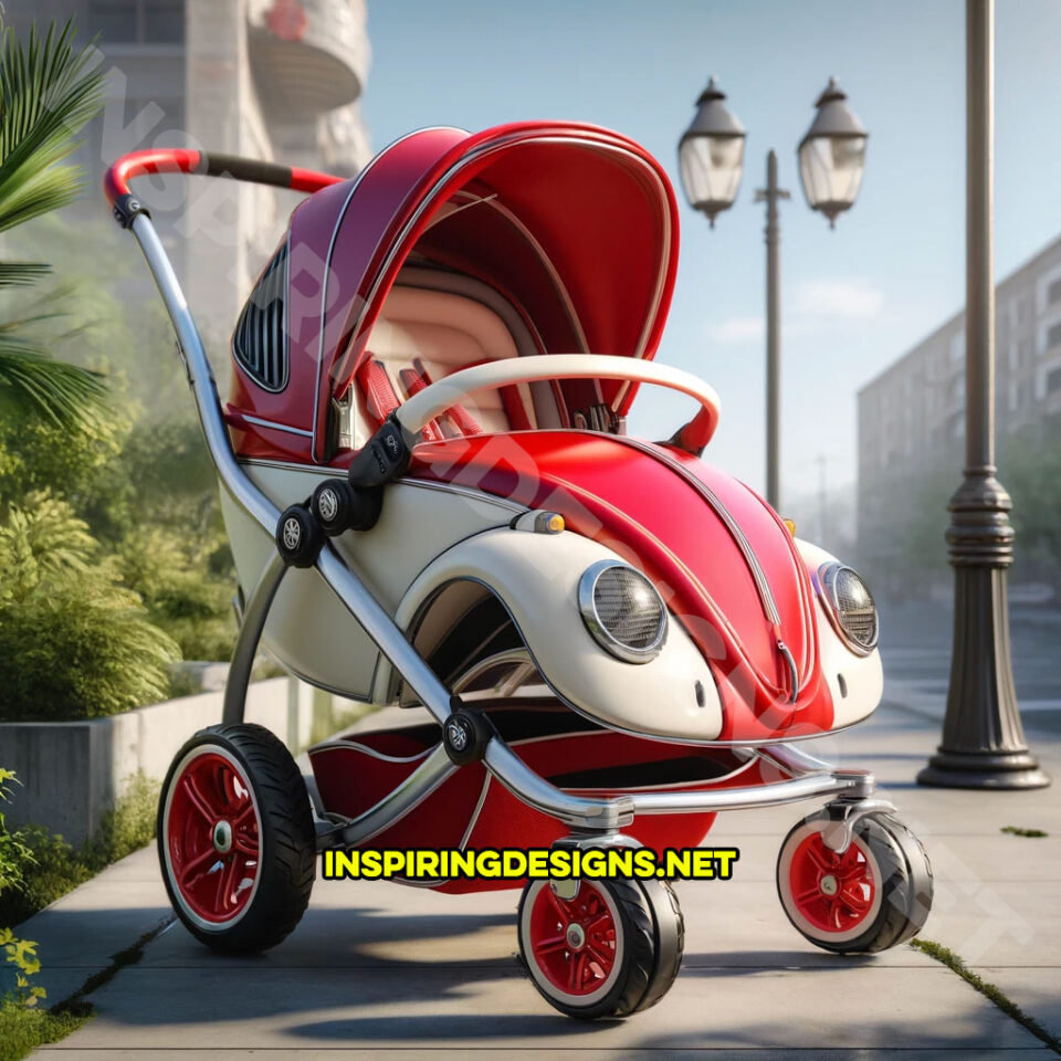 These Volkswagen Beetle Strollers Will Turn Your Walks Into a Retro Joyride