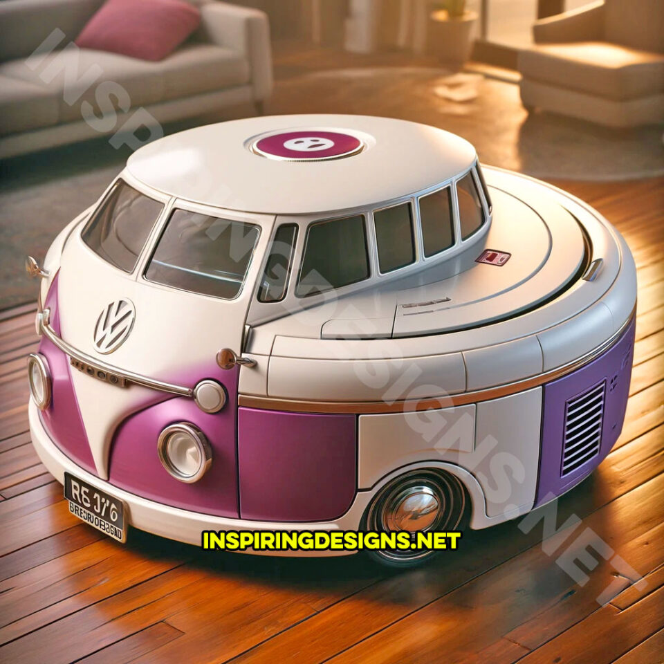 These Volkswagen Robot Vacuums Will Drive Dirt Away with Retro Style!