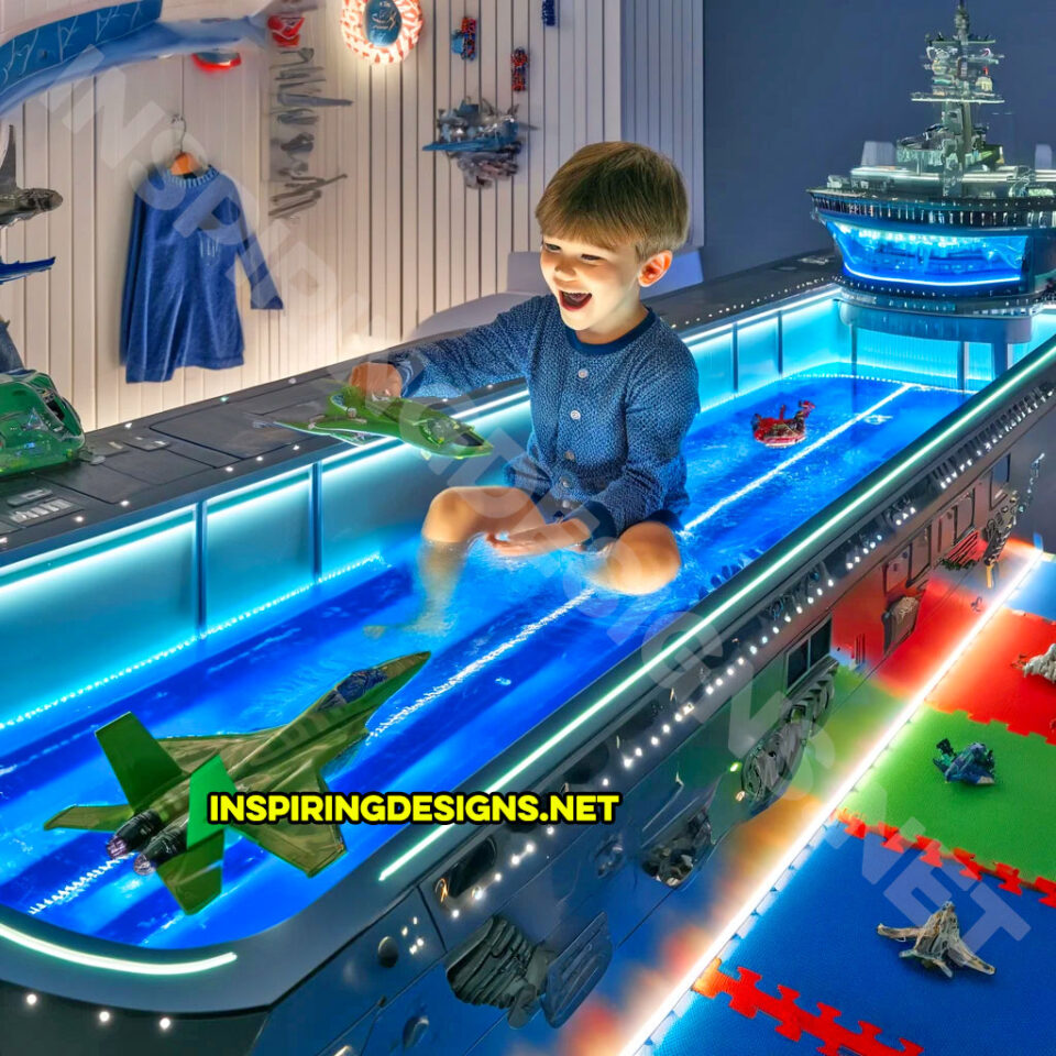 These Aircraft Carrier Bathtubs Are Your New Bath Time Command Center