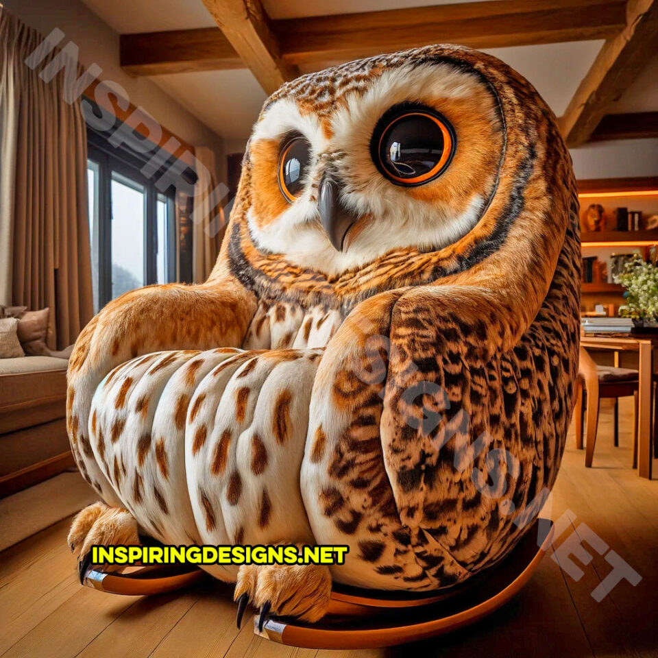 These Giant Fuzzy Animal Shaped Rocking Chairs Are a Must-Have for ...