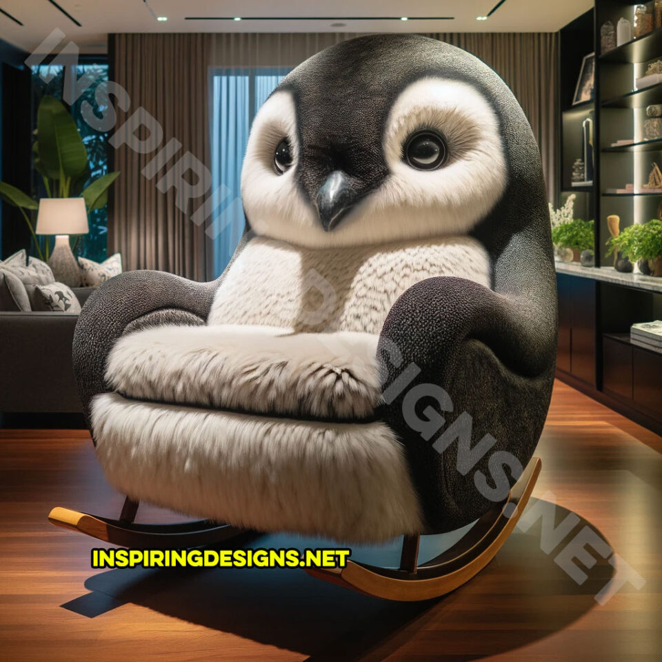 These Giant Fuzzy Animal Shaped Rocking Chairs Are a Must-Have for ...